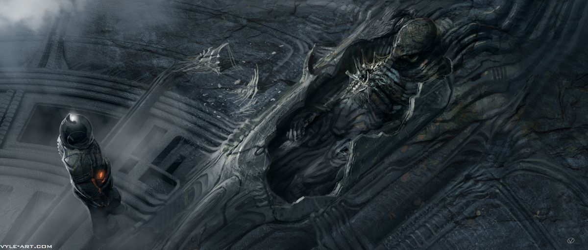 Fashion and Action: Fresh Batch of Epic Prometheus Concept Art by David Levy