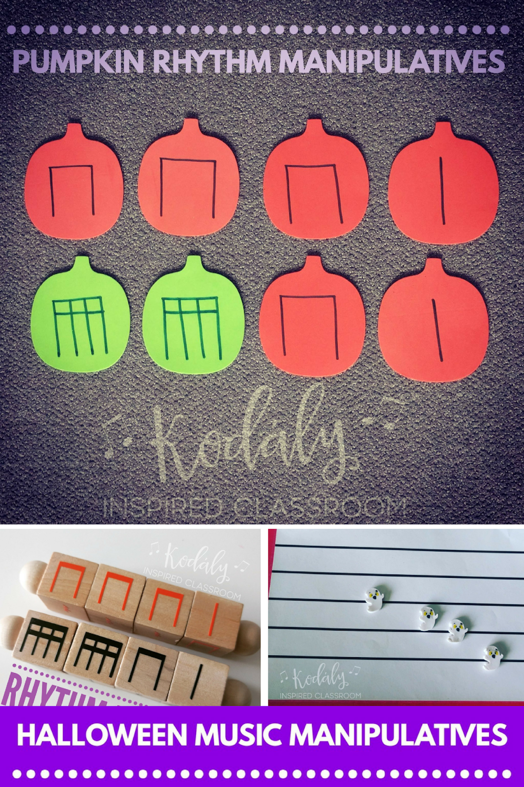 Kodaly Inspired Classroom: Halloween Music Manipulatives