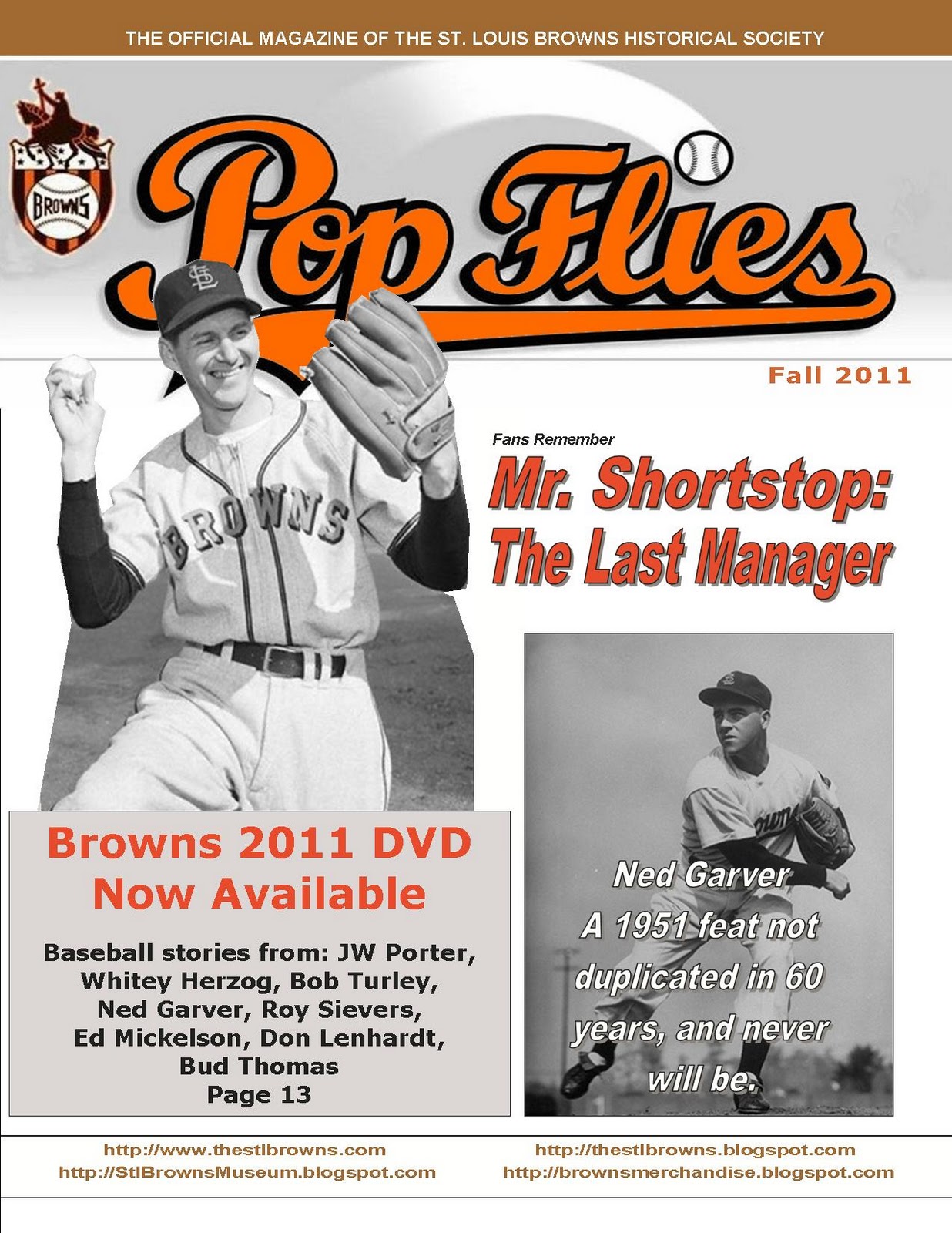 St. Louis Browns Fanclub: Pop Flies In the Mail as of 12/13/11