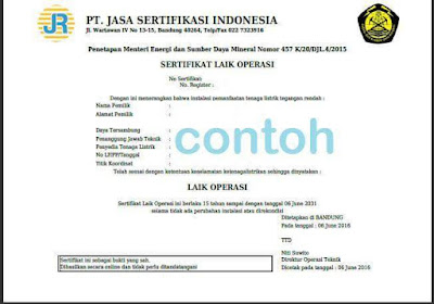 Harga SLO ( Sertifikat Laik Operasi ) : SLO & Panel Instalasi Listrik