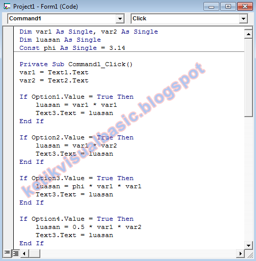 Mengenal Data dan Variabel Visual Basic 6.0 - Belajar Visual Basic