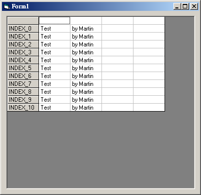 [VB6]MSFlexGrid使用記錄
