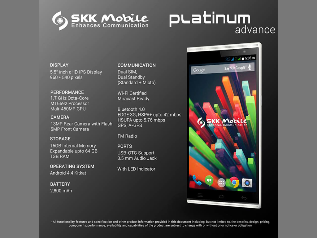 SKK Unveils Platinum Advance: 5-inch Octacore Phablet Priced At Php ...
