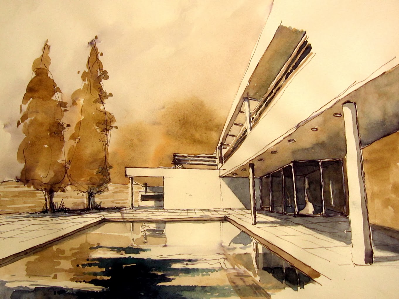 JOSE RICARDO MERINO ACUARELAS: LA AGUADA, UNA TÉCNICA DE EXPRESIÓN GRÁFICA.