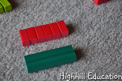 Highhill Homeschool: Multiplication and Square Numbers with Cuisenaire Rods