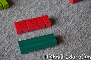 Highhill Homeschool: Multiplication and Square Numbers with Cuisenaire Rods