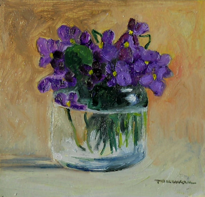 Painting ...Emanuel Tancau : borcanel cu toporasi