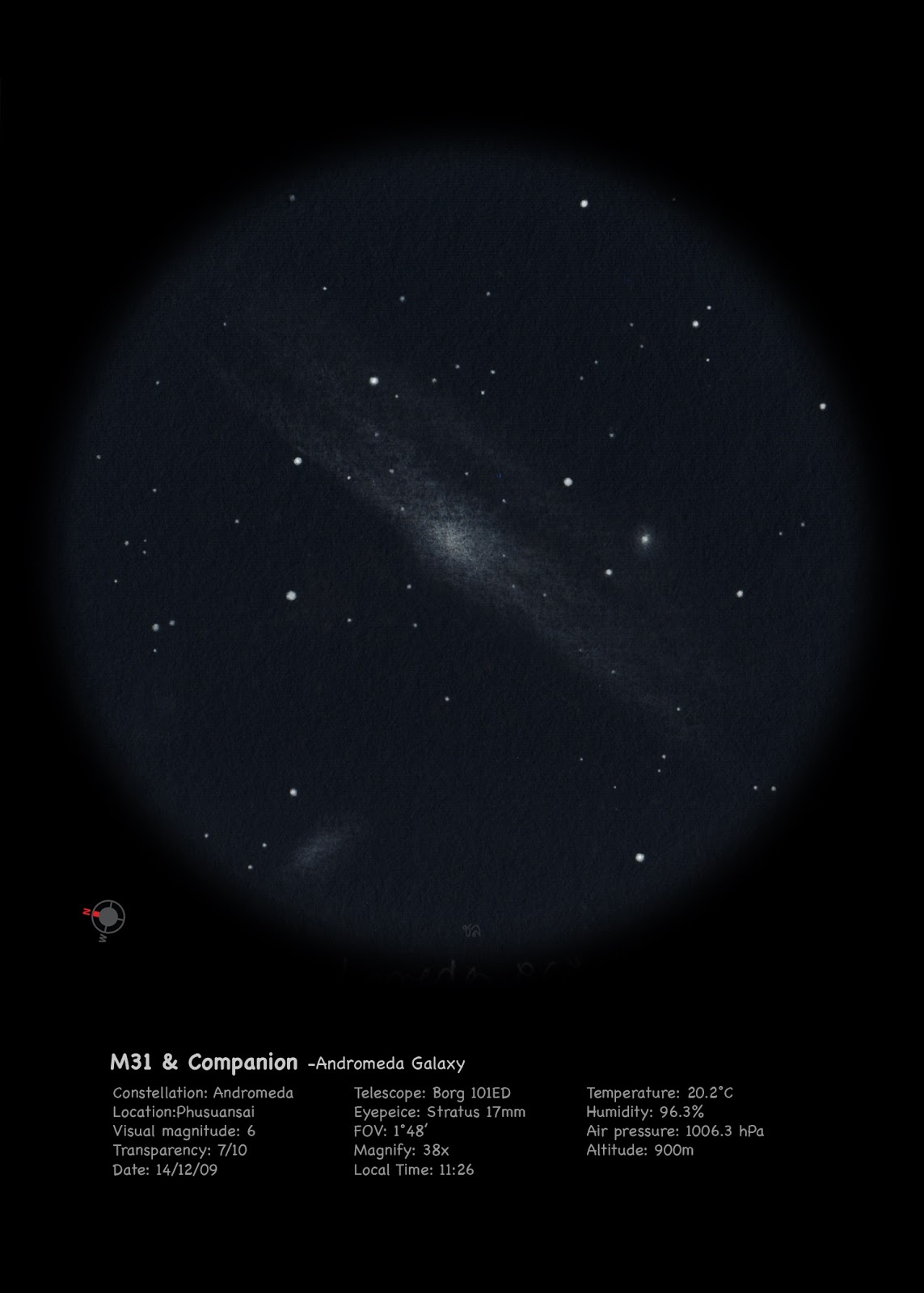 siamskies: Messier 31 Andromeda Galaxy