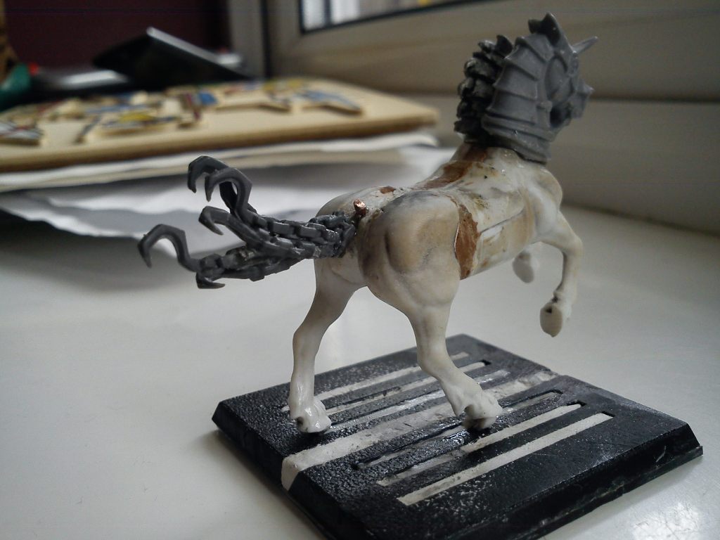 Wargames Wasteland: Modelling: Chaos Lord on Daemonic Steed