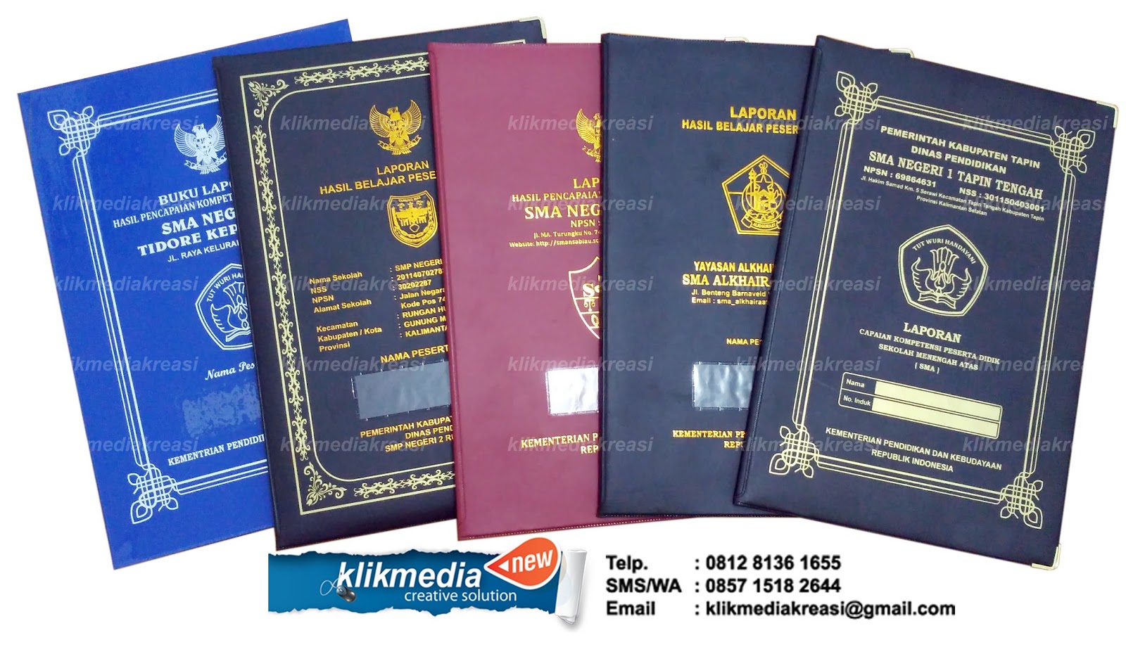 CETAK SAMPUL RAPORT, MAP KAMPUS DAN SEKOLAH - klikmedia