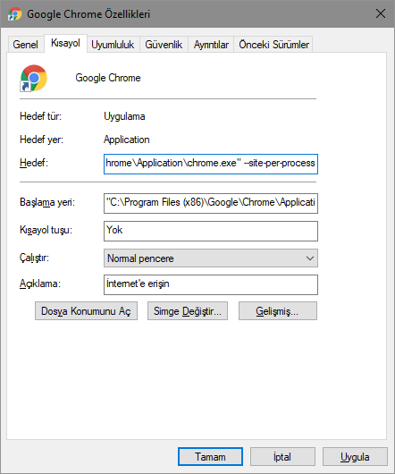 Chrome'un Site izolasyonu güvenlik özelliği nasıl etkinleştirilir?