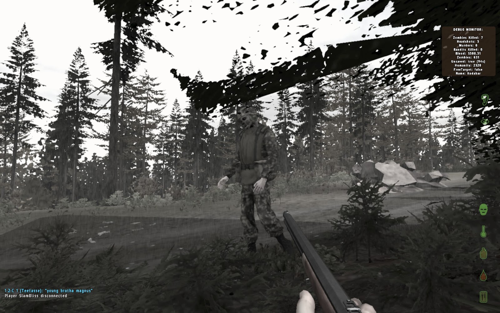 Does anyone have advice on doing a greyscale DayZ health effect? : r/unity