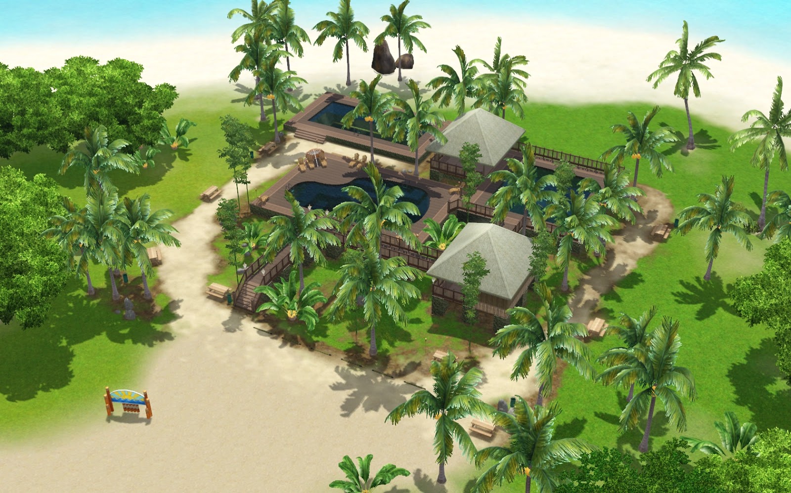 Summer's Little Sims 3 Garden: Sunlit Tides List of Community Venues