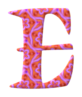 Blindada por Deus: Alfabeto decorativo VIOLETA PNG