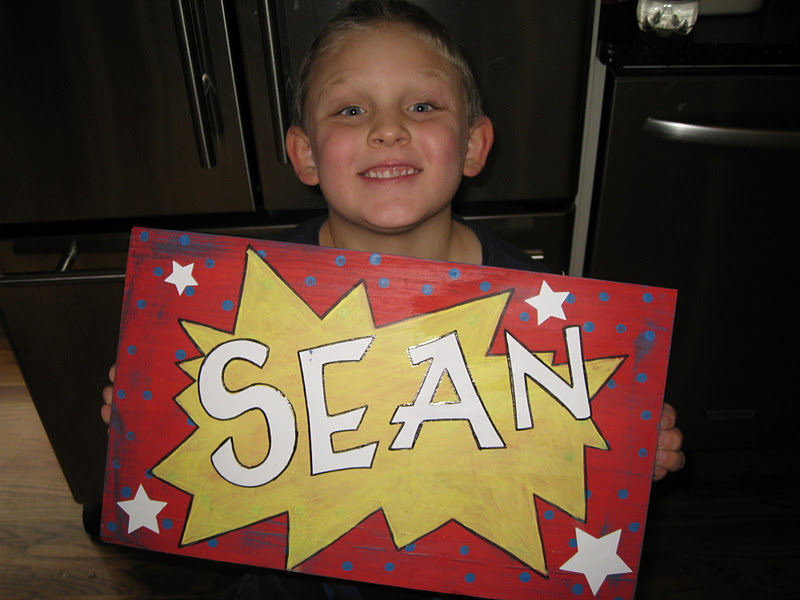 Pinkapotamus: Super Hero Name Sign.. Pow!