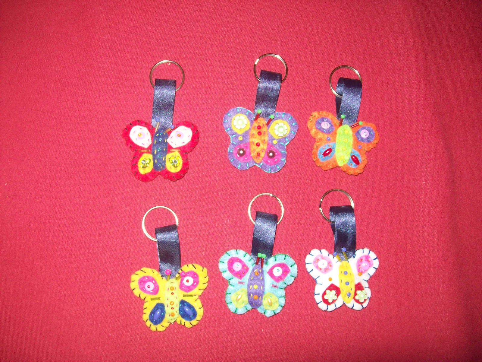 Rufusdog's Crafty Blog: Felt Key Rings