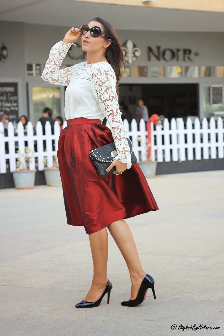Fall Fashion trend Ladylike Full Skirt | Stylish By Nature By Shalini ...