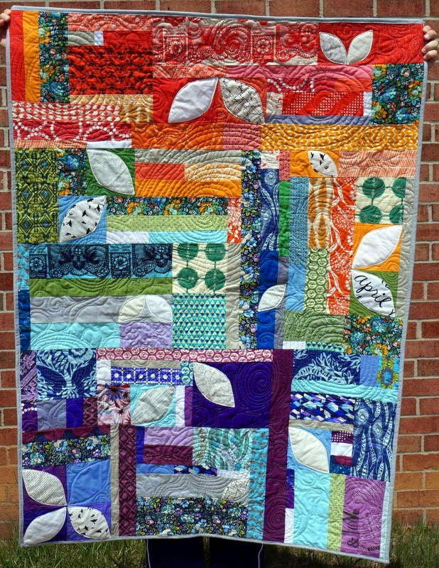Quilty Habit: Soar: A Finished Orange Peel Quilt