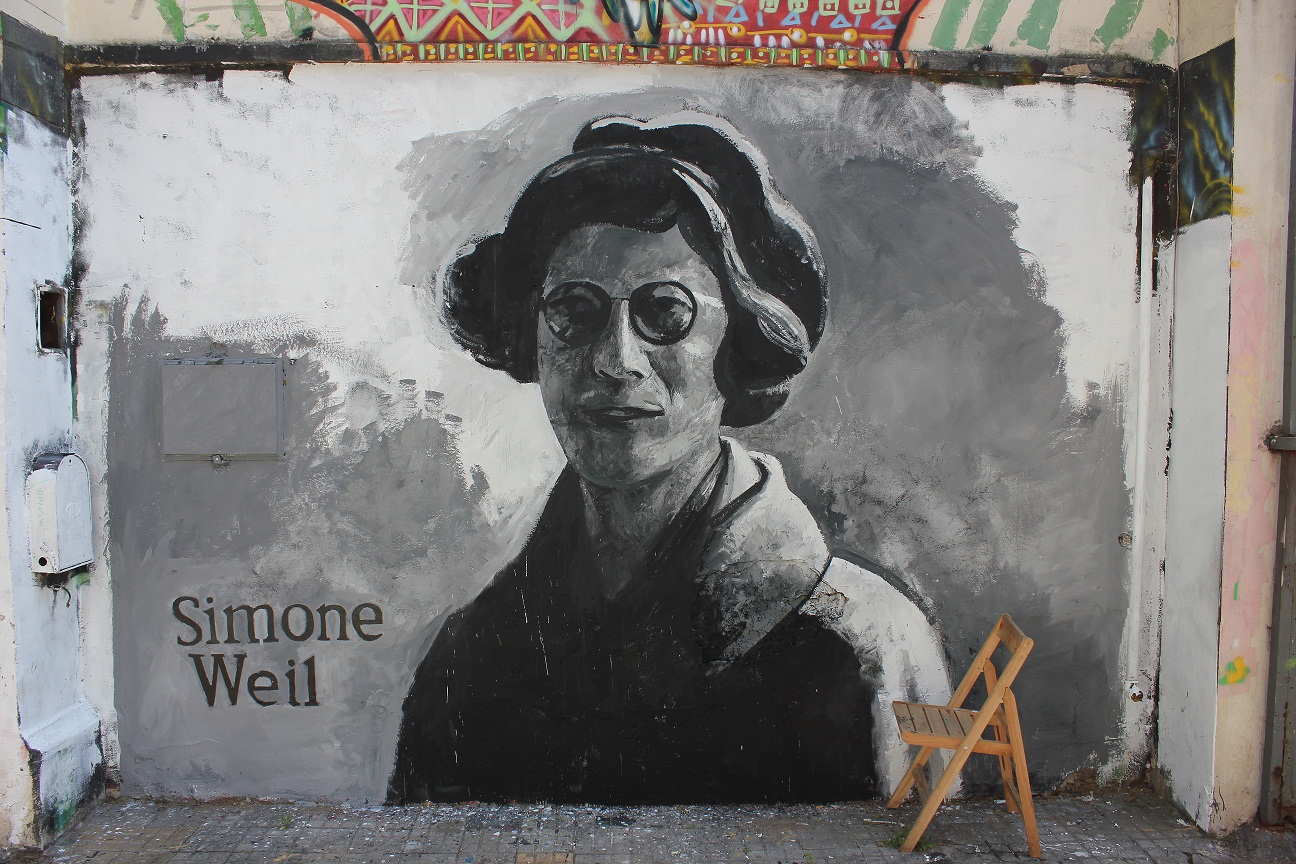 Mario Inchauspe : ARTE URBANO Mural /Pintura y Pegatinas "Simone Weil ...