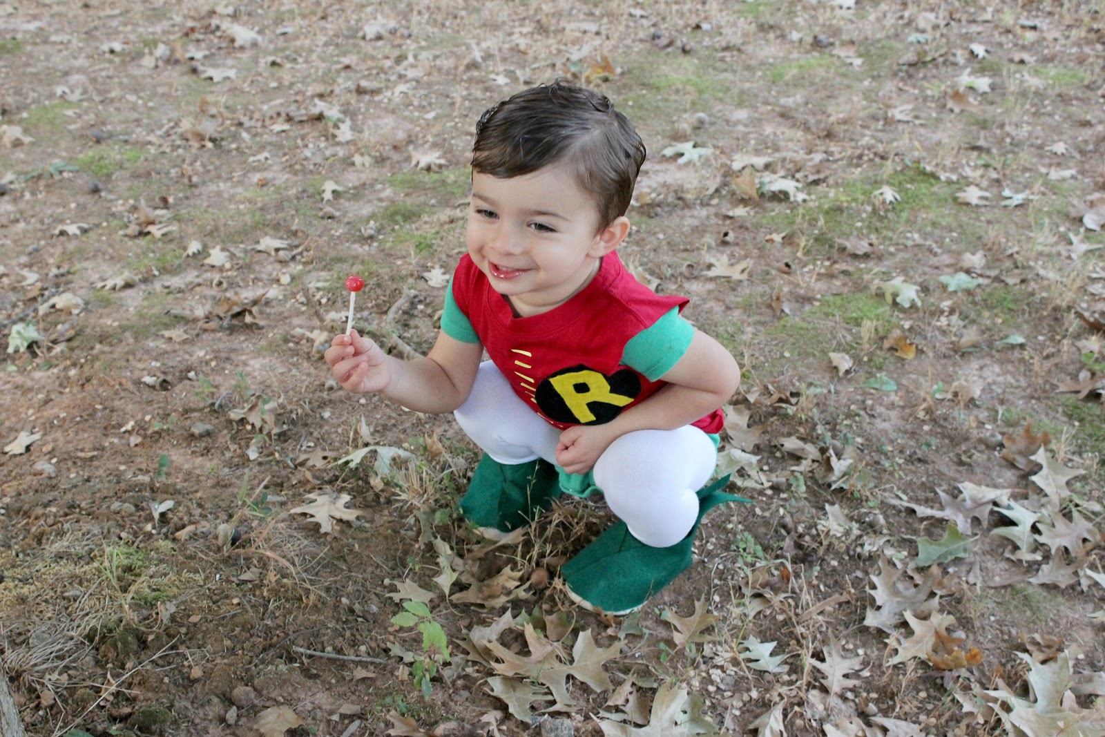 Duo Ventures: Easy DIY "Robin" Toddler Halloween Costume