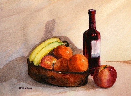 TALLER de ACUARELA de HILARIO: Bodegón con fruta. Bodegón con frutas y ...