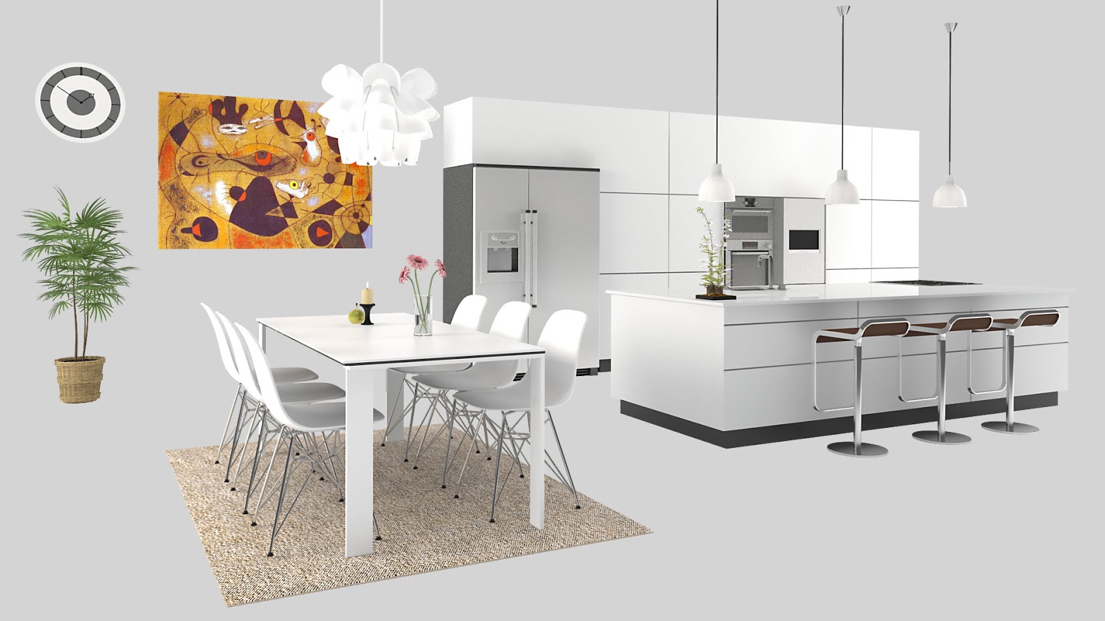 templates 3D: Kitchen & Dining