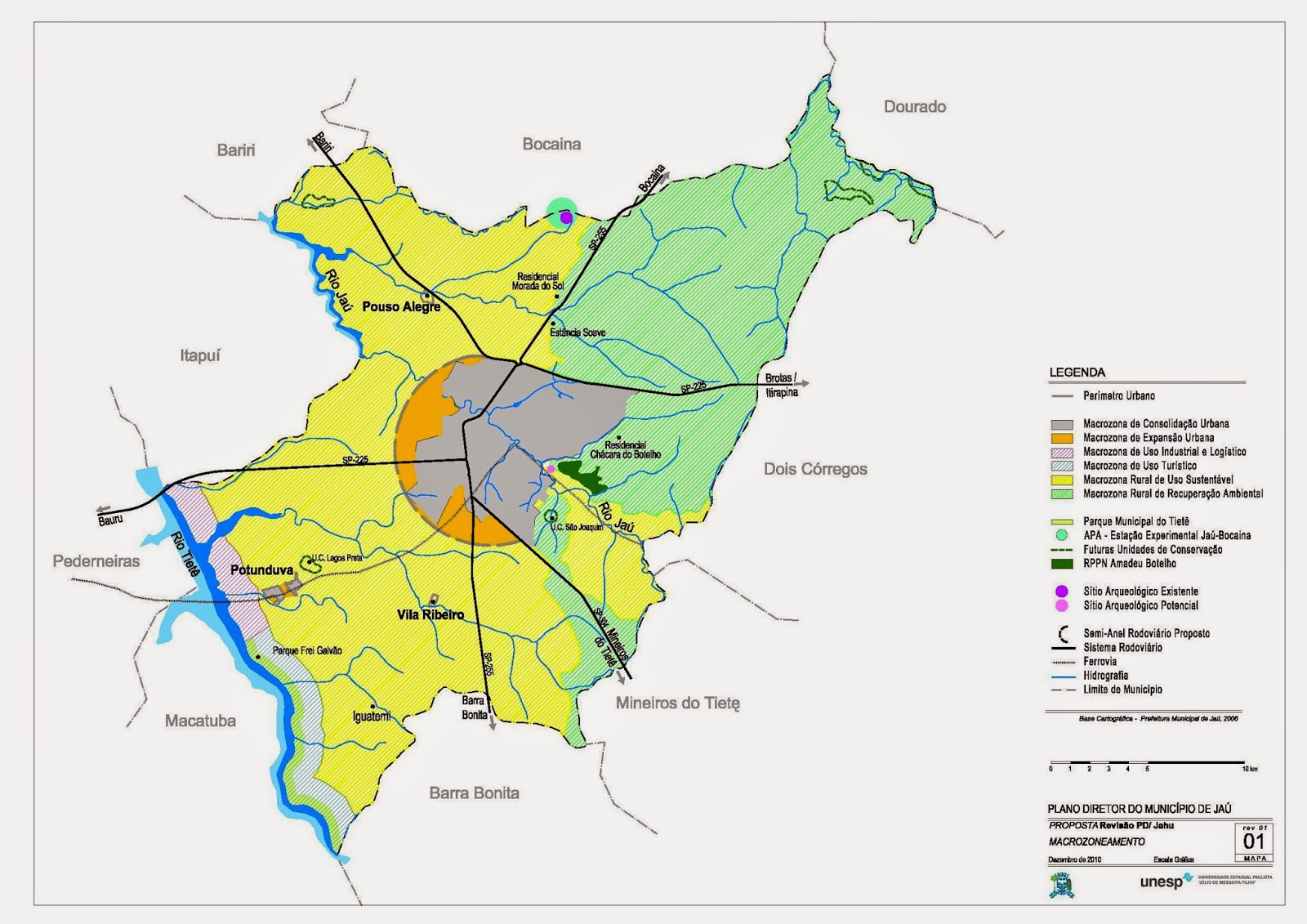 Plano diretor de Jaú - SP: Mapas - Plano Diretor (Revisão 2010)