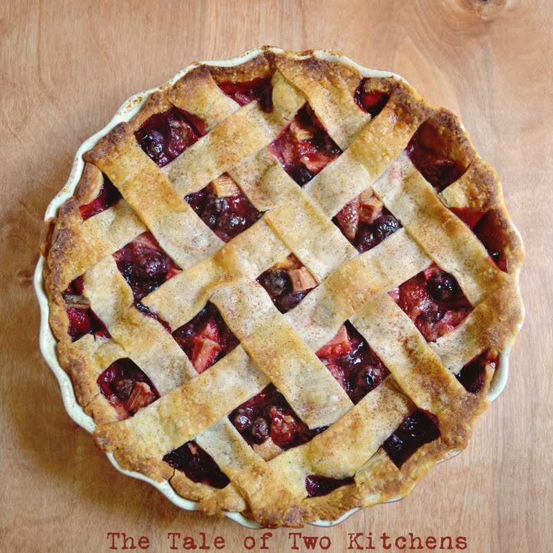 The Tale of Two Kitchens: Berry Rhubarb Pie