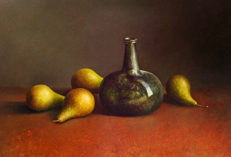 Historia y evolución de la pintura artística : Bodegón con peras ...