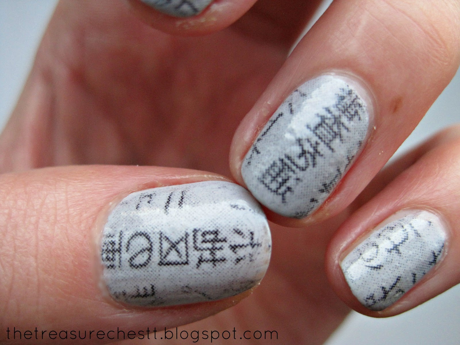 The Treasure Chest: Japanese Newspaper Nails