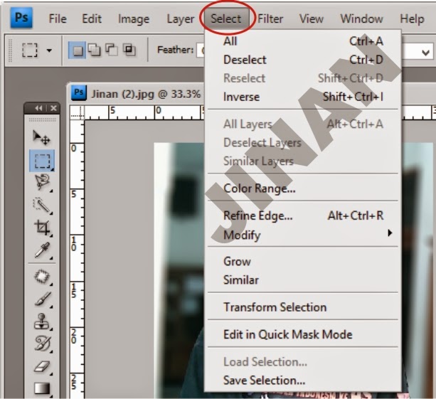 Jinan's Blog: Fungsi Menu Select Pada Adobe Photoshop