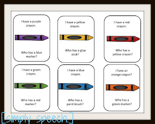 Back 2 School 'I Have, Who Has?' [freebie!] | Simply Speech
