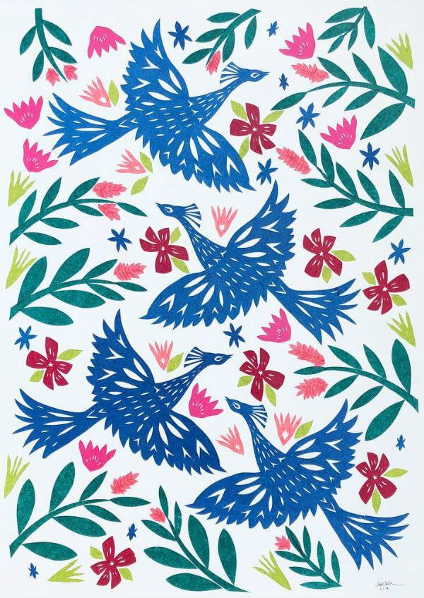 Nature-Inspired Tissue Paper Art - Stacey Elaine