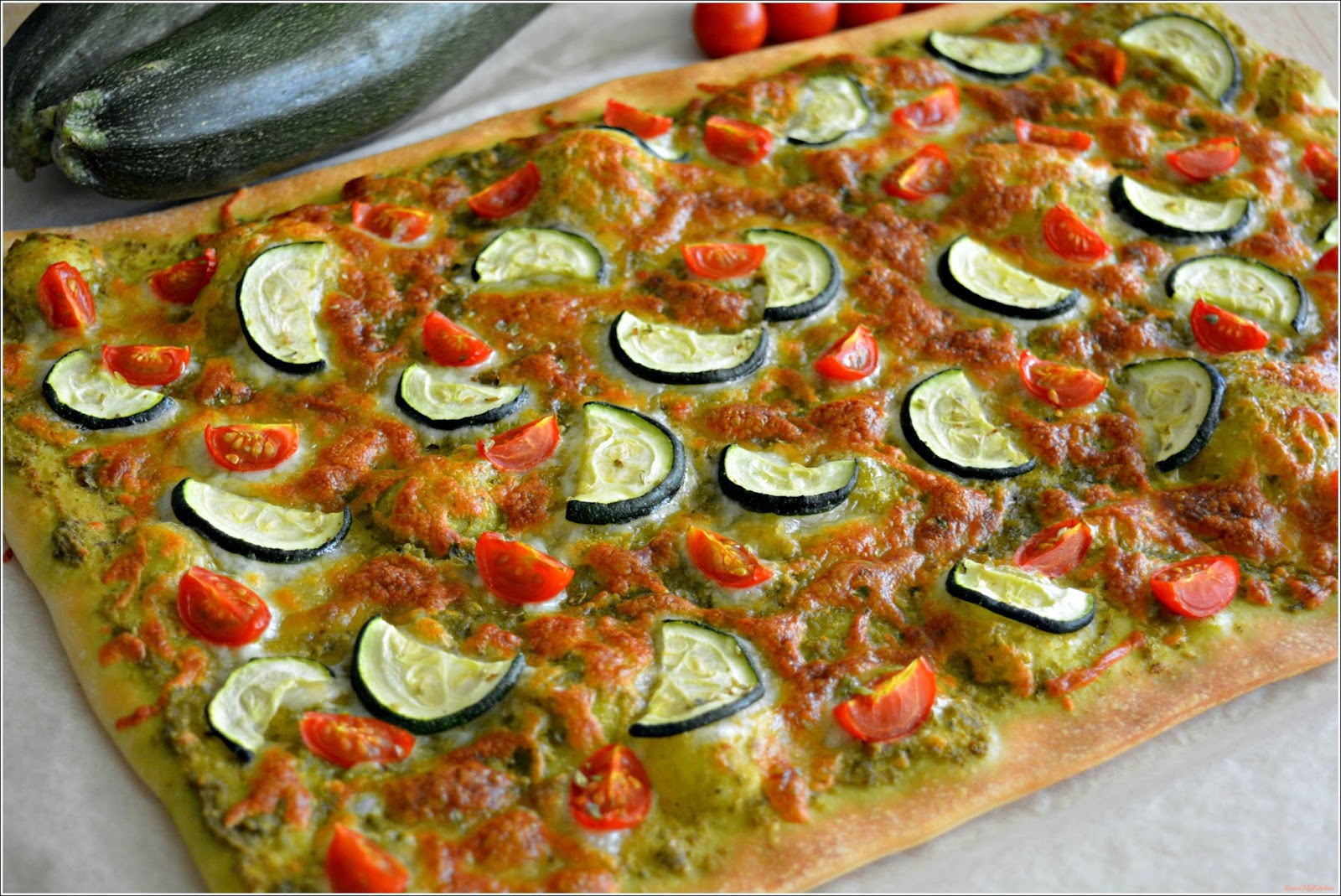 Sweet my Kitchen: Pizza de courgette
