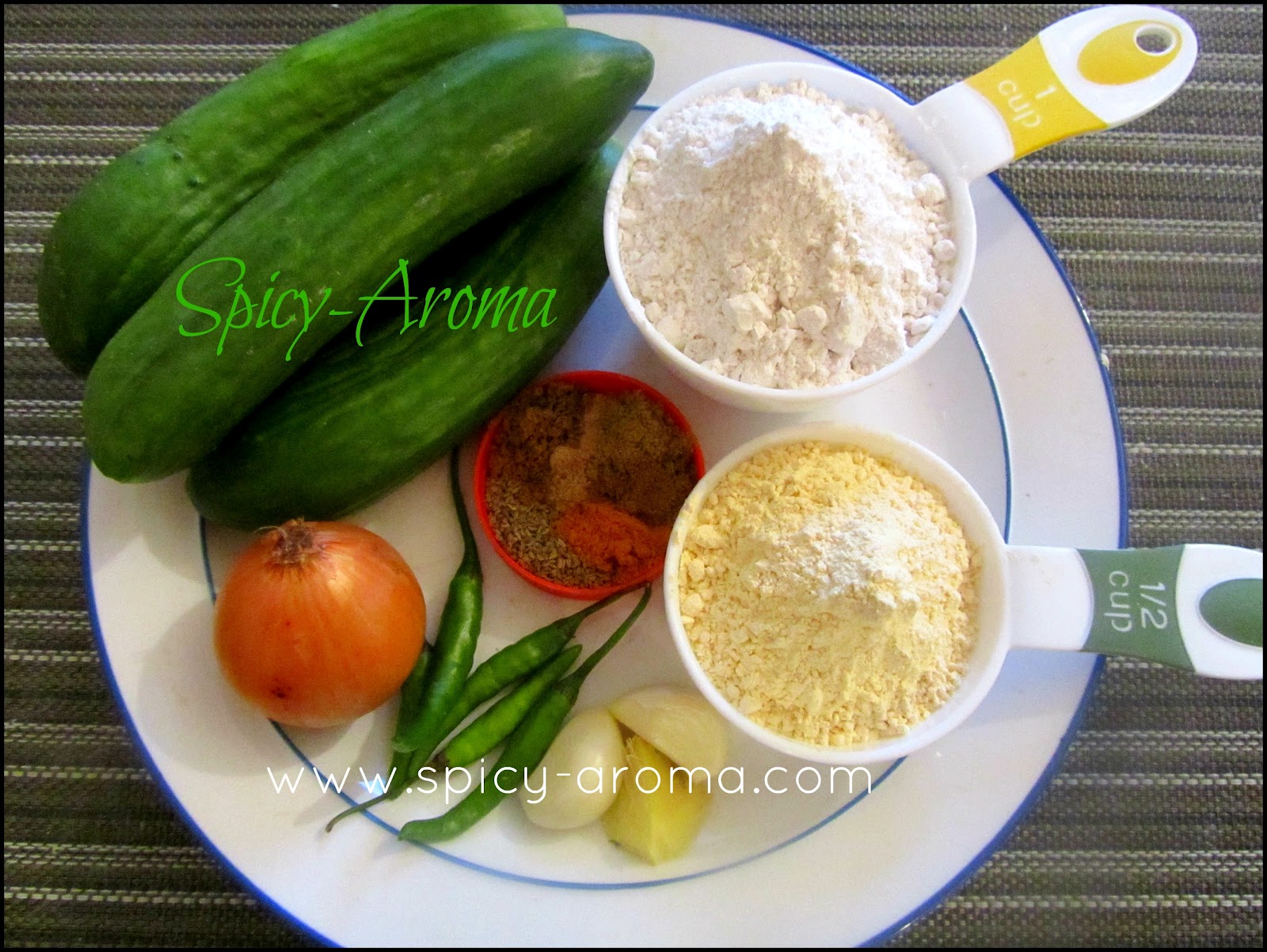 Kakdi Vade / Cucumber fritters | Spicy-Aroma