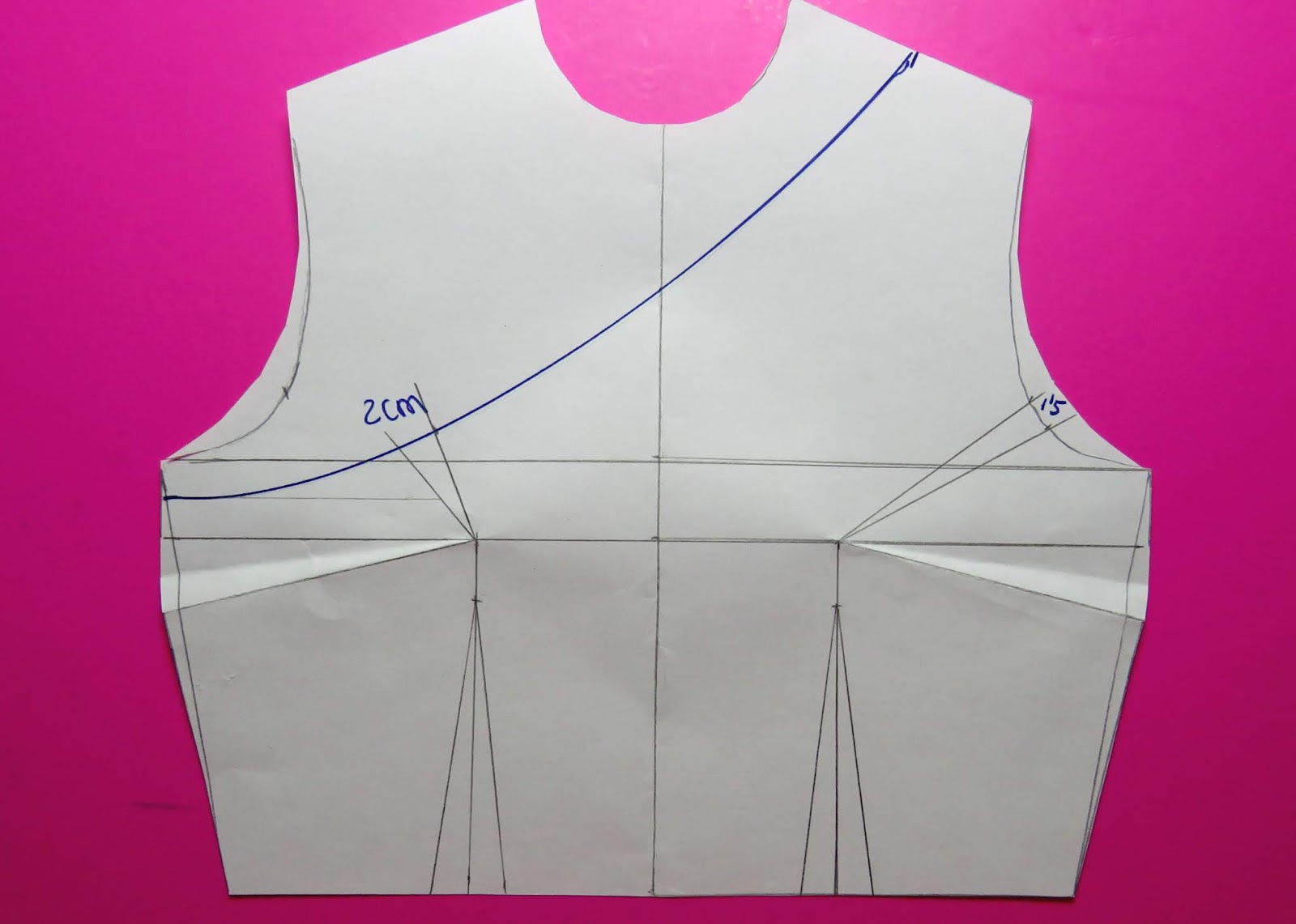 Patrón blusa escote asimétrico - Alejandra Colomera | Acf Studio