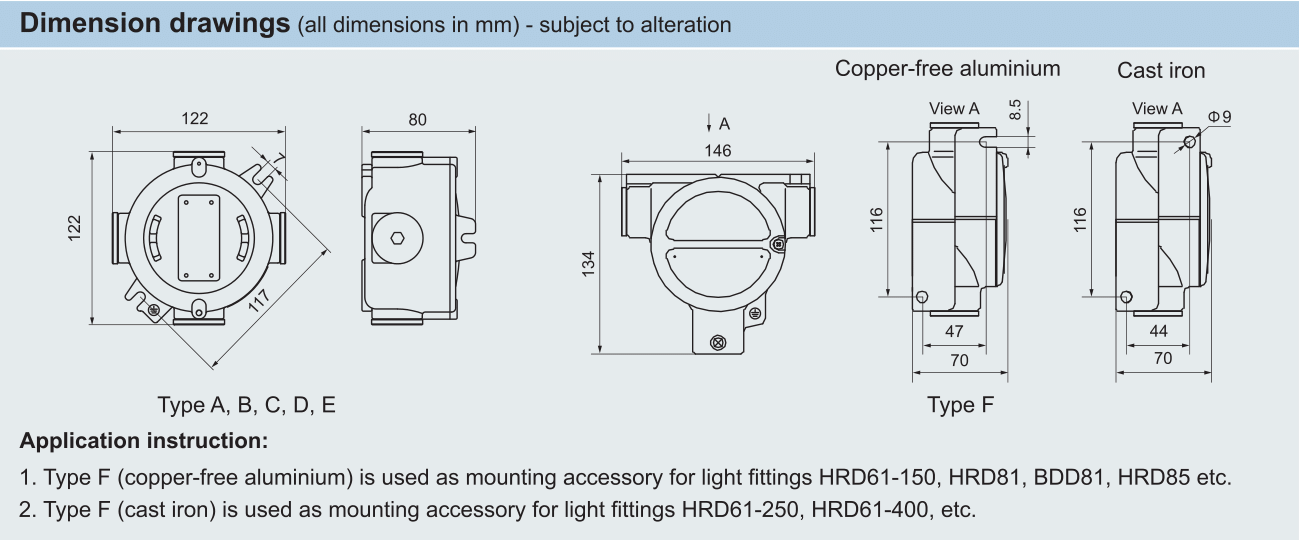 T Dos explosion proof alumunium BHD51 WAROM/ juction box explotion ...
