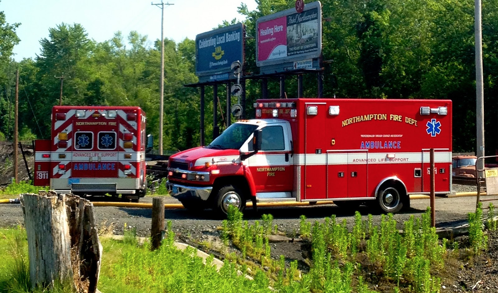 Only in The Republic of Amherst: Fireground: Mt. Tom Road, Northampton