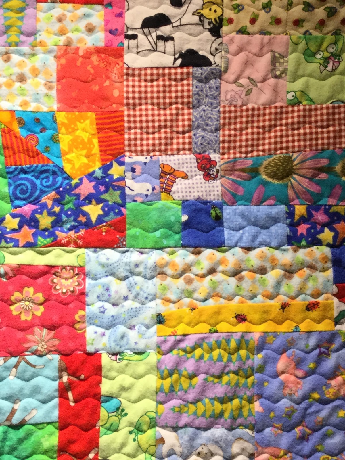 The Cozy Quilter: Flannel Vortex Baby Quilt DONE!