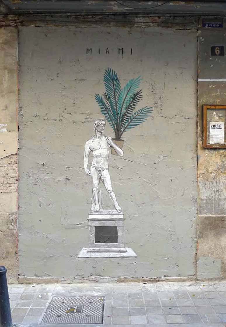 Escif “Miami” New Street Piece – Valencia, Spain – StreetArtNews
