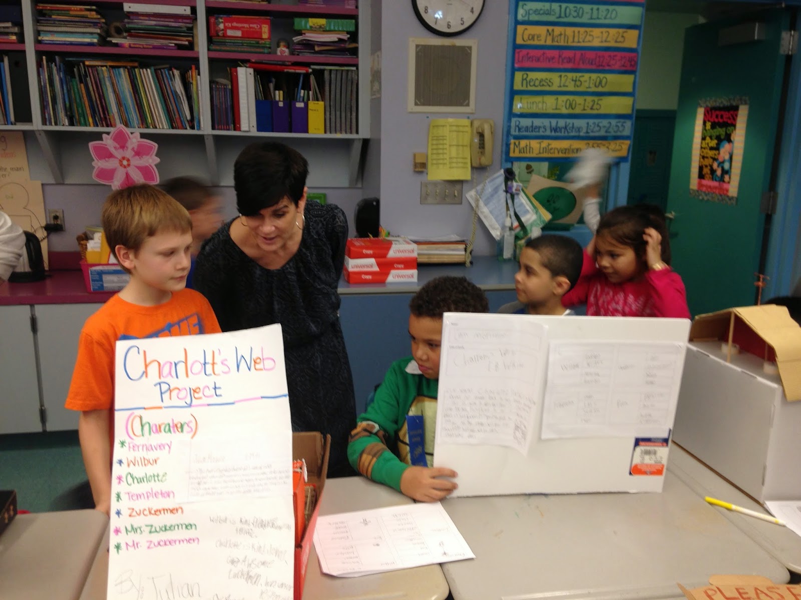 McAuliffe Elementary School: 3rd Grade Charlotte's Web Projects