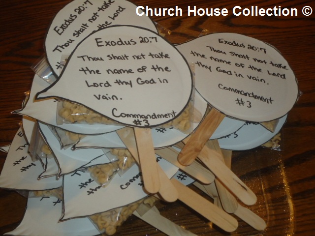 Church House Collection Blog: Ten Commandments "3rd Commadment" Snack ...
