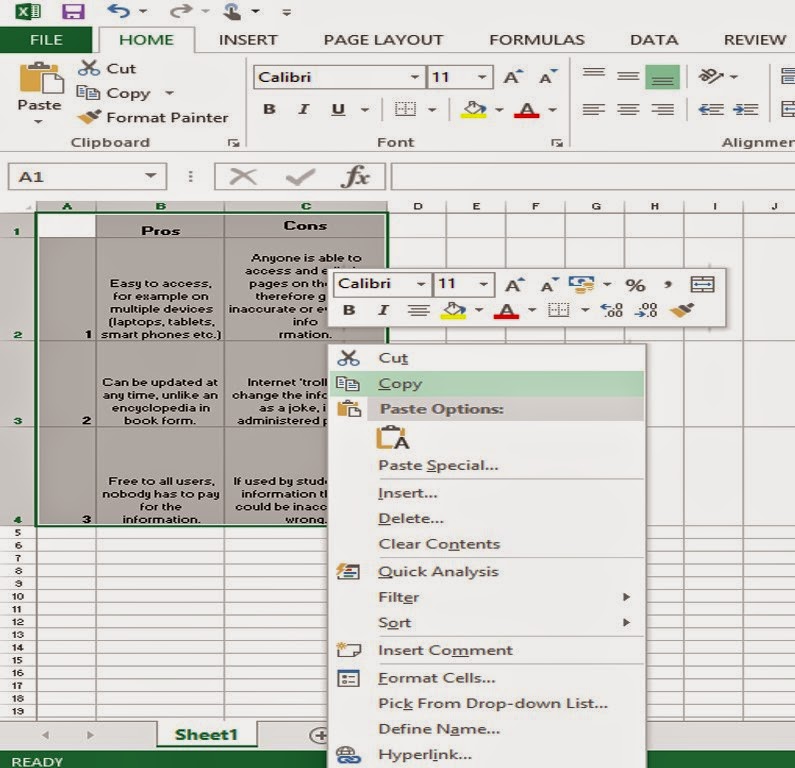 How To - Adding Tables To Blogger | Amy's Blog