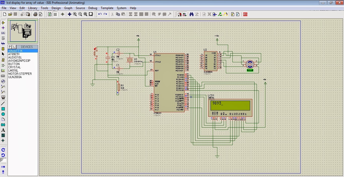 4 Digit Count Down Timer Using Lcd Final Year Projects And Tutorials