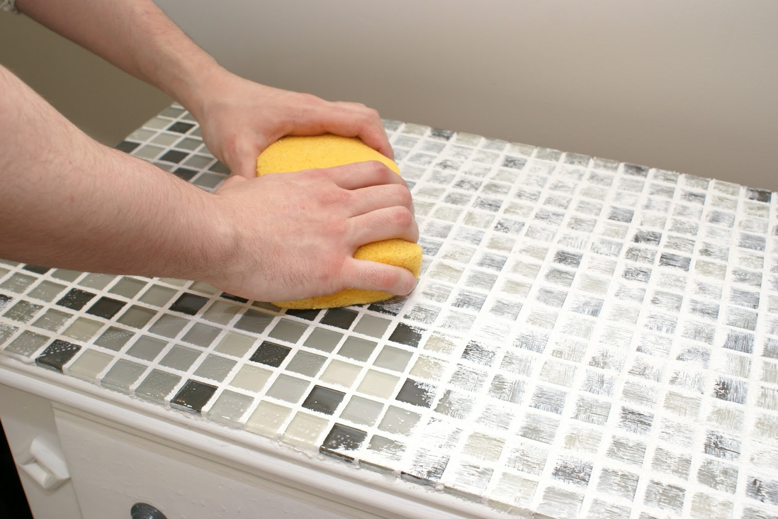 The Cozy Condo: DIY Tiled Table Top Tutorial