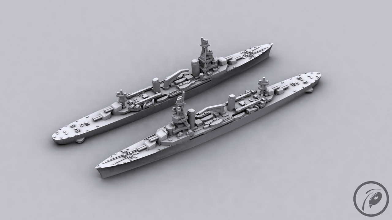 Tiny Thingamajigs: 48FN05(A & B) WIP: Ships of French Navy's Suffren ...