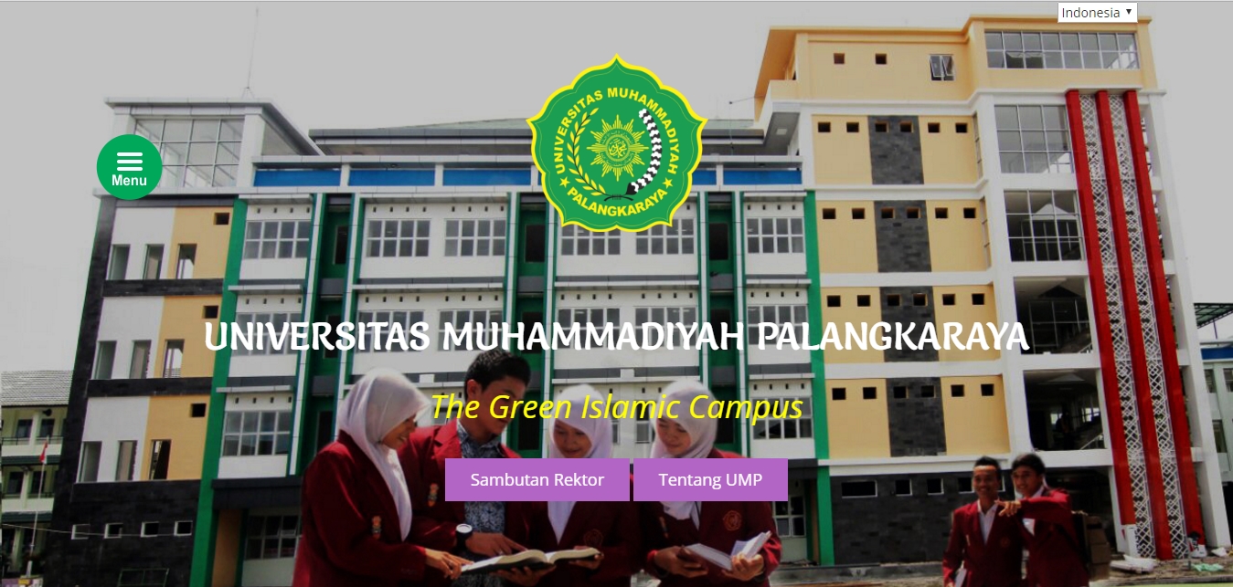 Keren, Tampilan Website Universitas Muhammadiyah Palangkaraya