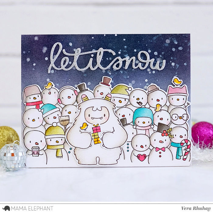 mama elephant | design blog: STAMP HIGHLIGHT : SO MANY SNOWMEN