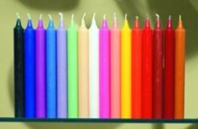 MAGICAS JOYAS: 13- LAS VELAS Y LOS COLORES.
