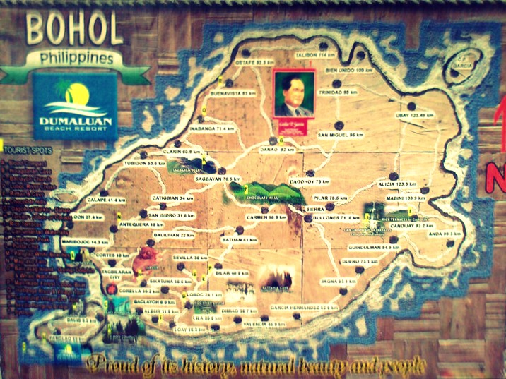 Tourist Spot Map Of Bohol